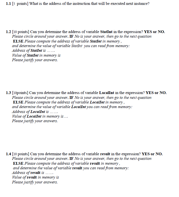 Solved Question 1. A student, while debugging his program, | Chegg.com