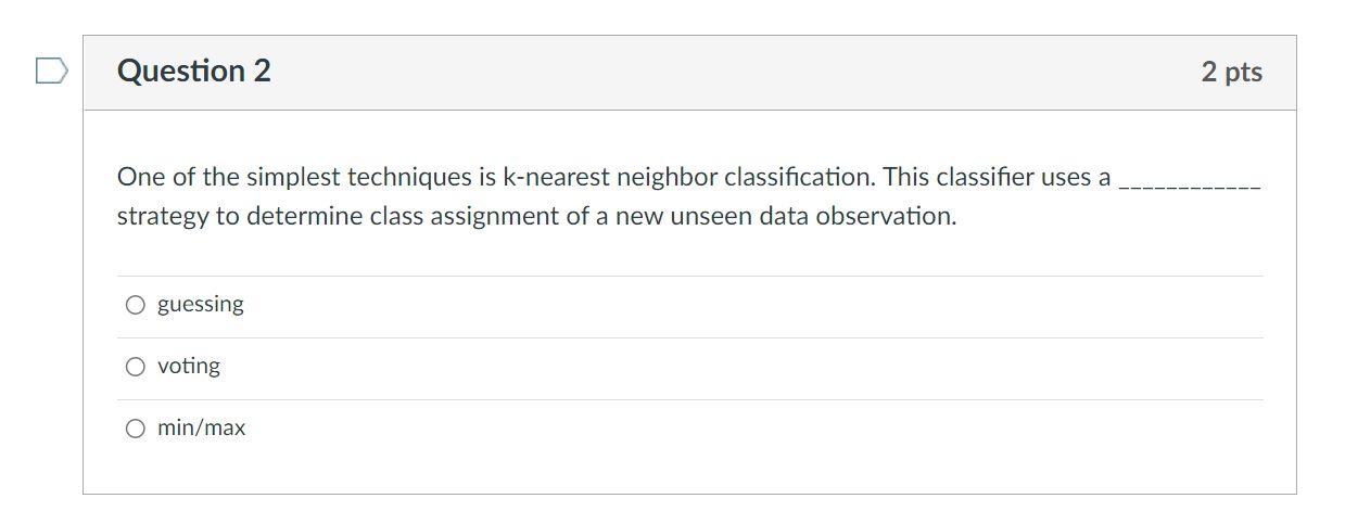 Solved One of the simplest techniques is k-nearest neighbor | Chegg.com