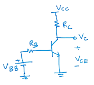 Solved Consider the circuit below. Assume RC = 1K, RB = 10K, | Chegg.com