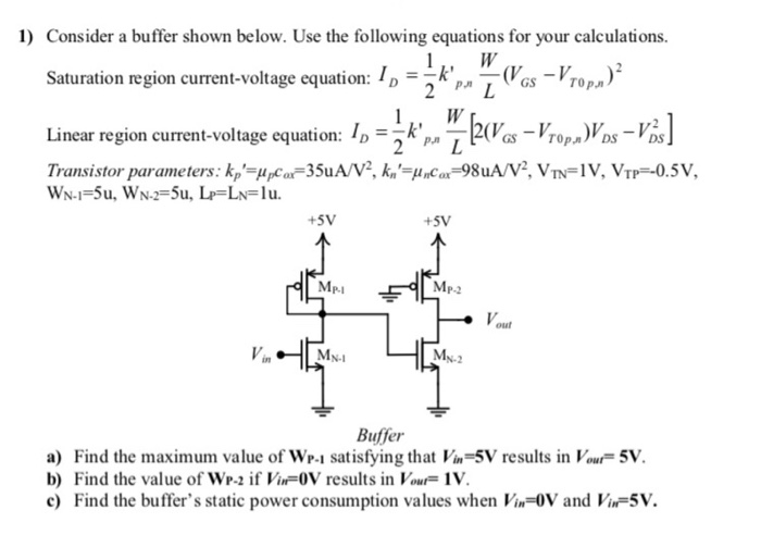 Solved 1) Consider a buffer shown below. Use the following | Chegg.com