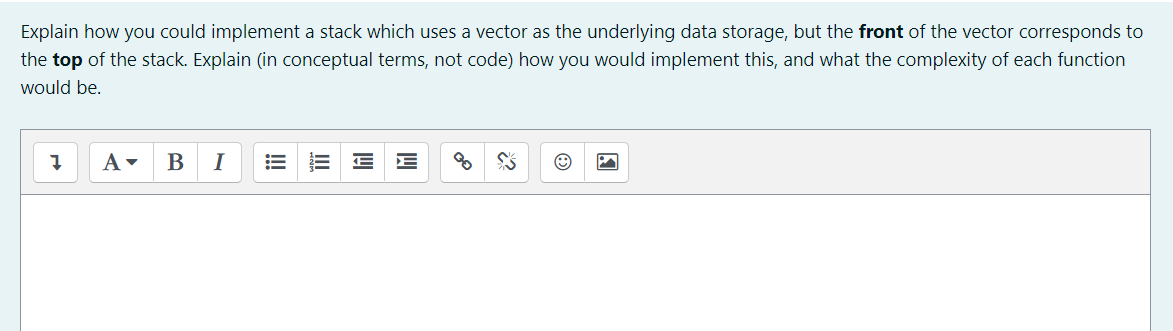 Solved Explain how you could implement a stack which uses a | Chegg.com