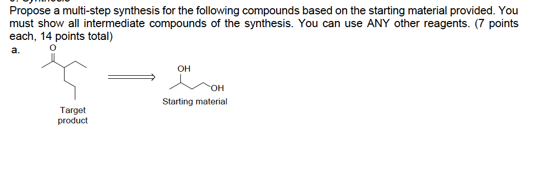 Solved Propose a multi-step synthesis for the following | Chegg.com