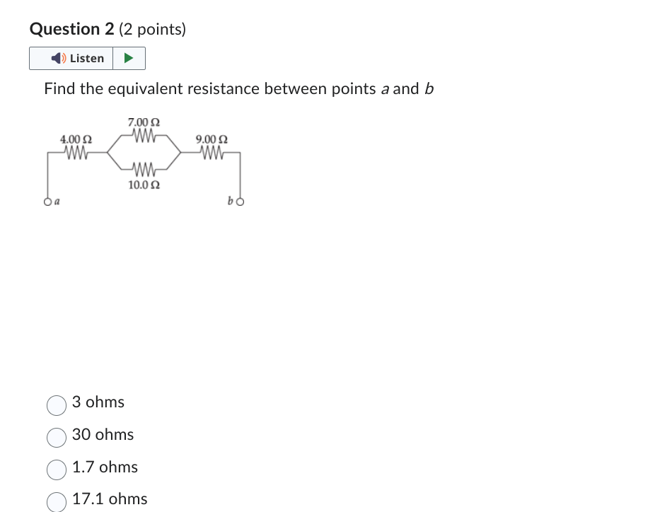 Solved Find the equivalent resistance between points a and b | Chegg.com