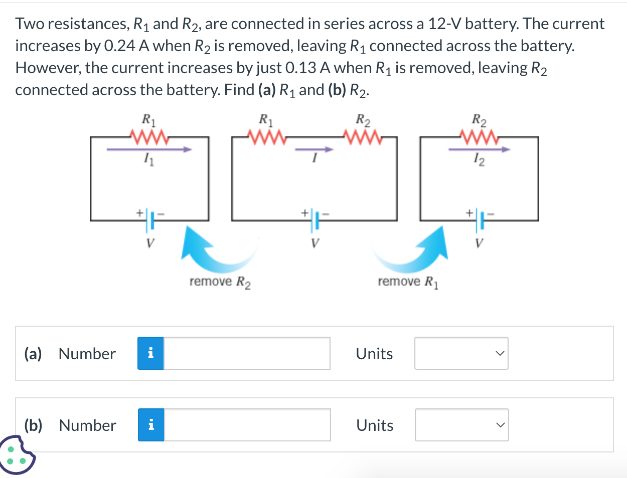 Solved Two resistances, R1 and R2, are connected in series | Chegg.com