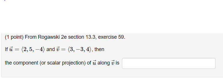 Solved (1 point) From Rogawski 2e section 13.3, exercise 53. | Chegg.com