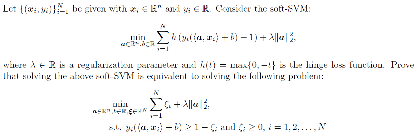 Solved Let {(xi,yi)}i=1N ﻿be given with xiinRn ﻿and yiinR. | Chegg.com