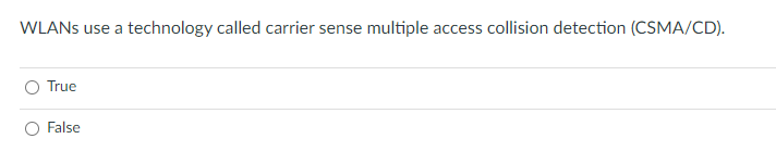 Solved WLANs use a technology called carrier sense multiple | Chegg.com
