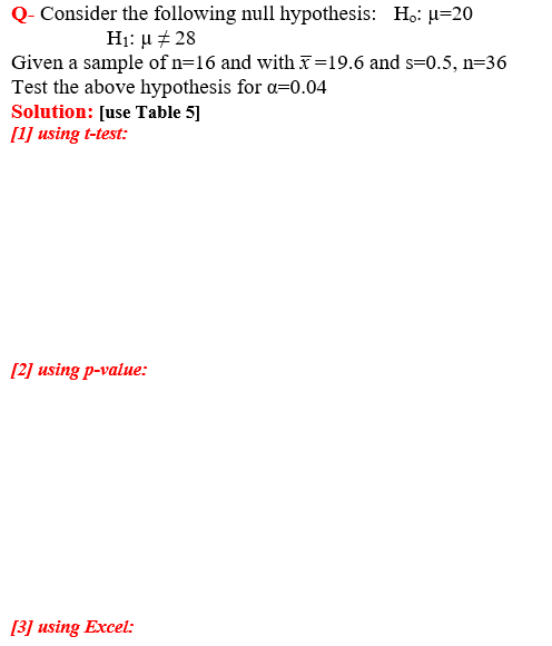 Solved Consider the following null hypothesis: Ho: µ=20 H1: | Chegg.com