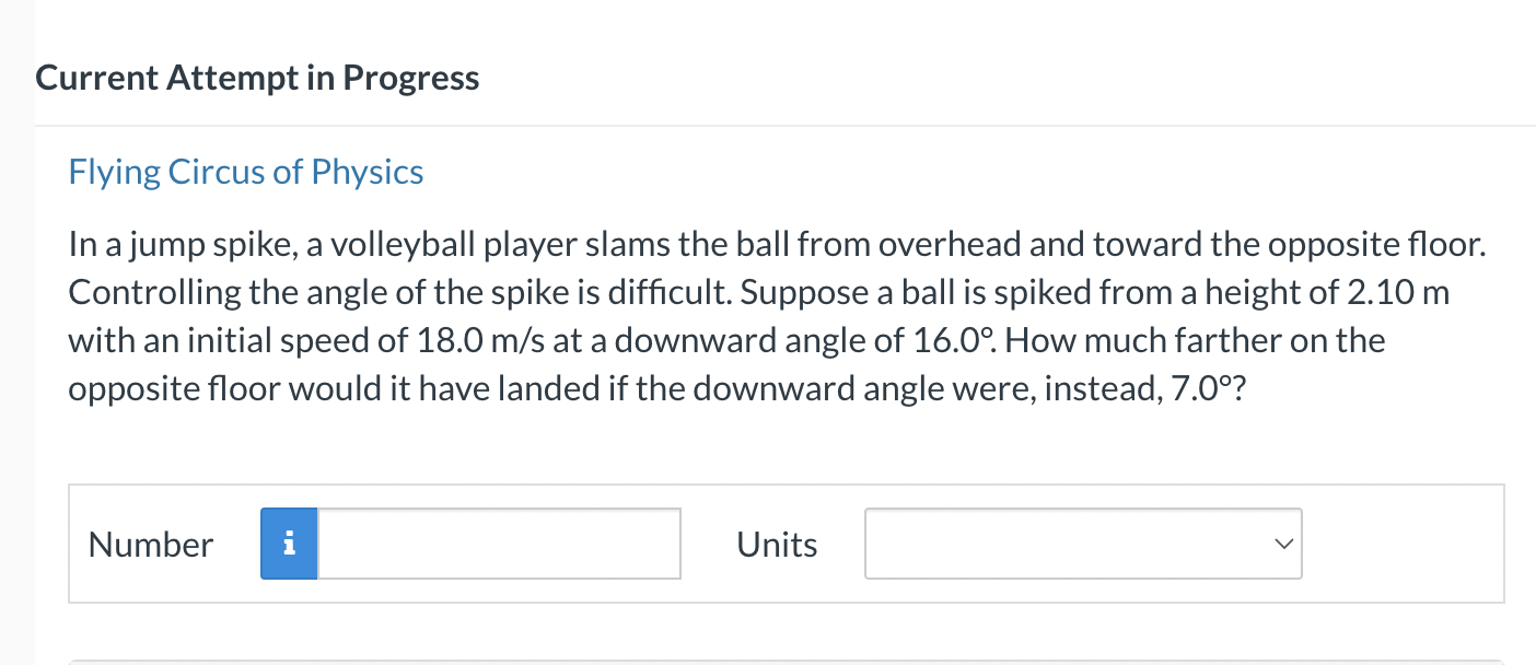 Solved Current Attempt in ProgressFlying Circus of PhysicsIn | Chegg.com