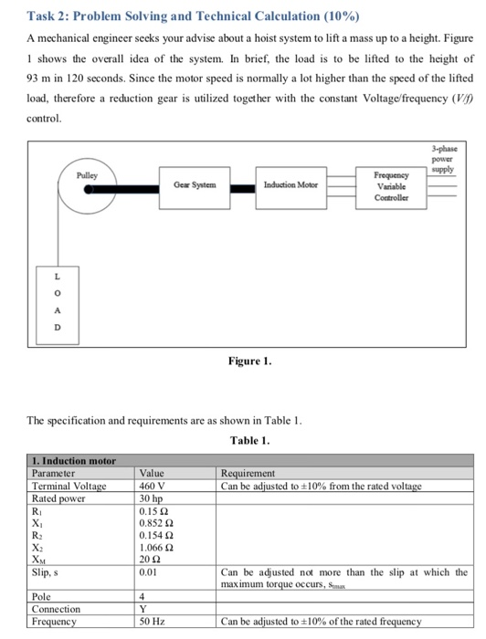 Solved Task 2: Problem Solving and Technical Calculation | Chegg.com