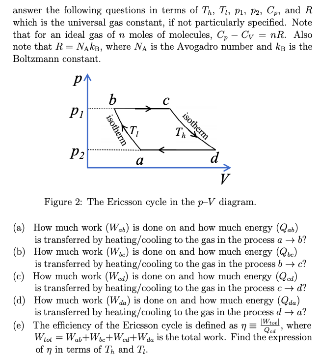 Solved 3. Ericsson cycle. (20 pts.) Consider an engine | Chegg.com