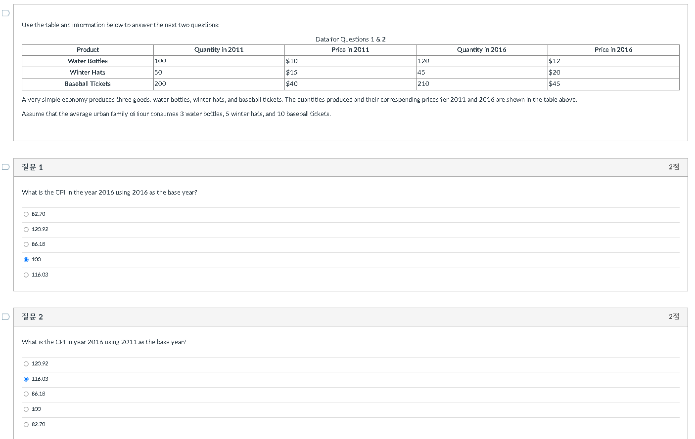 Solved Use the table and information below to answer the | Chegg.com