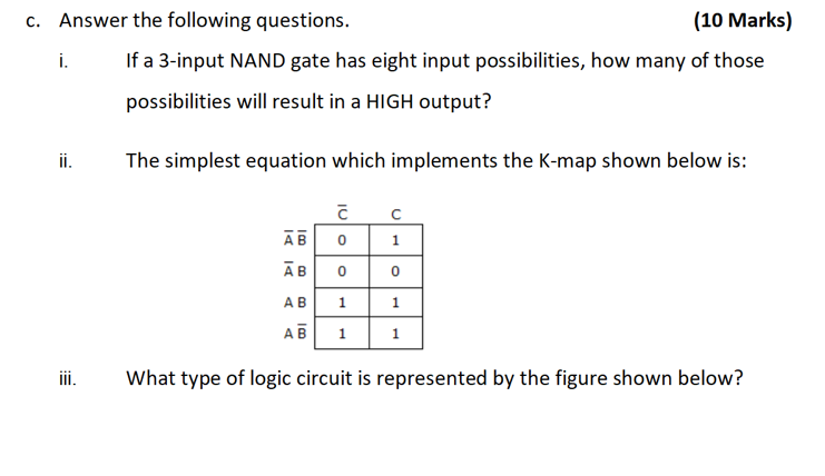 Solved c. Answer the following questions. (10 Marks) i. If a | Chegg.com
