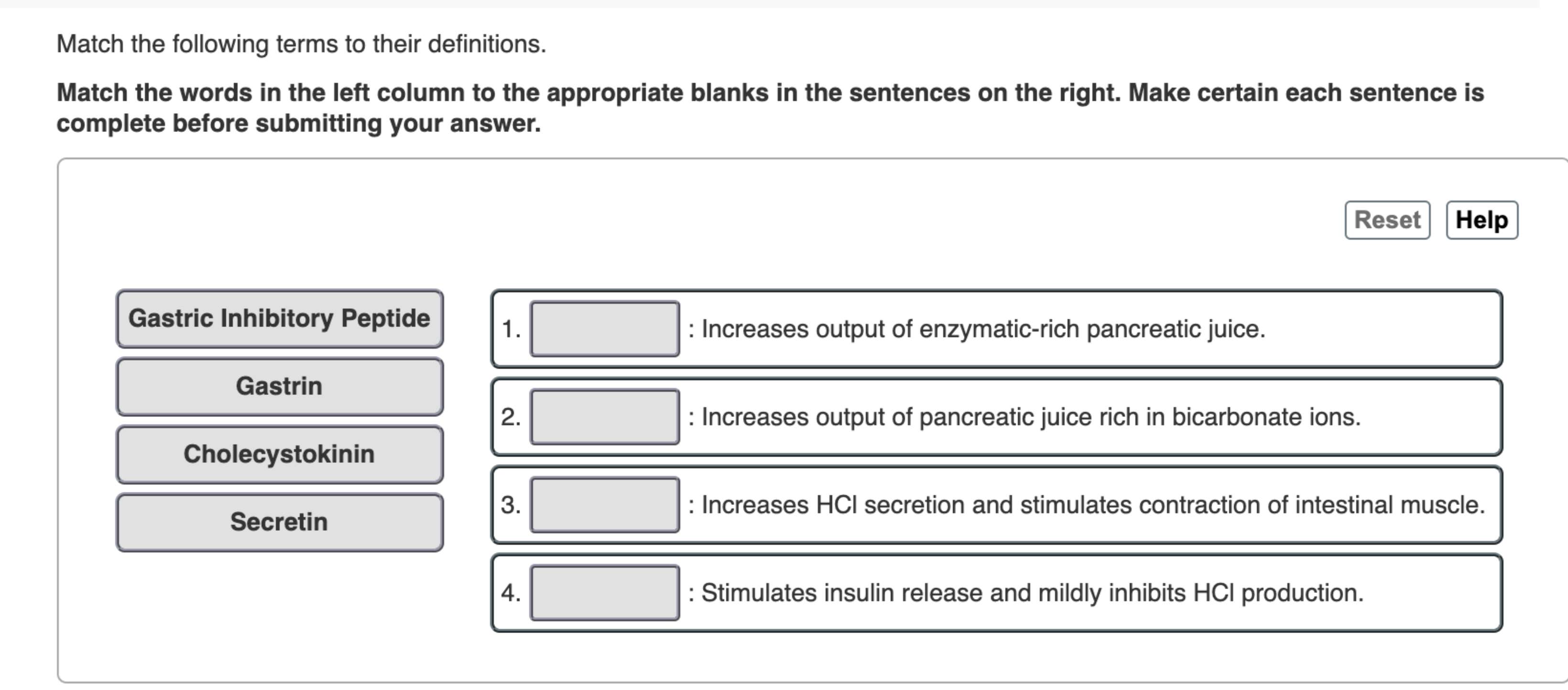 Solved Match the following terms to their definitions.Match | Chegg.com
