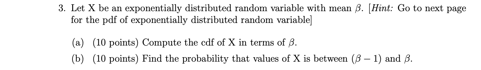 Solved X is said to have an exponential distribution with | Chegg.com