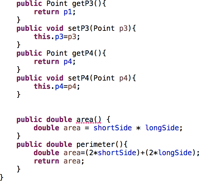 Solved 4. Modify the Rectangle class to extend from | Chegg.com