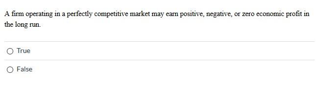 Solved A firm operating in a perfectly competitive market | Chegg.com