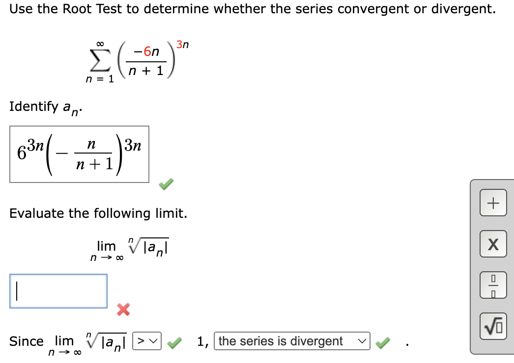 Solved Use the Root Test to determine whether the series | Chegg.com