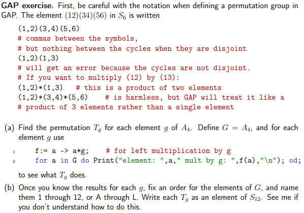 GAP exercise. First, be careful with the notation | Chegg.com