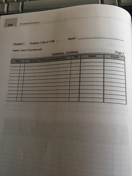 Solved Answer problem 7-3A from Principles of Financial | Chegg.com Solved Answer problem 7-3A from Principles of Financial | Chegg.com
