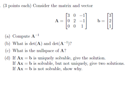 Solved [Linear Algebra] Practice Question: In detail, | Chegg.com