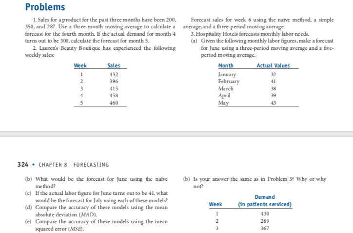 Solved 3. Describe the steps involved in forecasting. 6. | Chegg.com