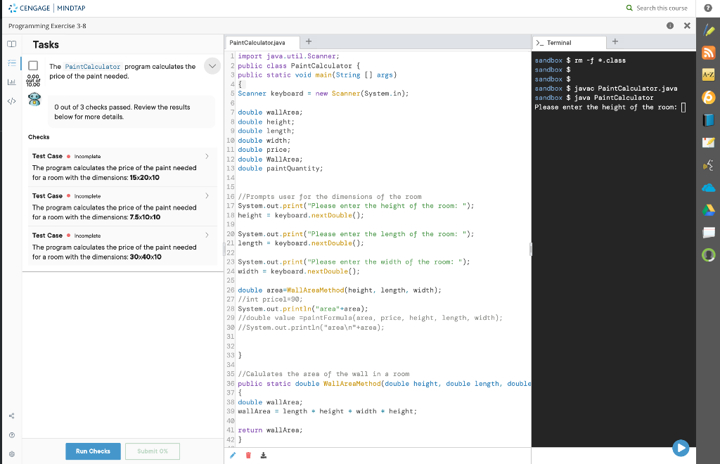a Search this course 2 CENGAGE MINDTAP Programming | Chegg.com