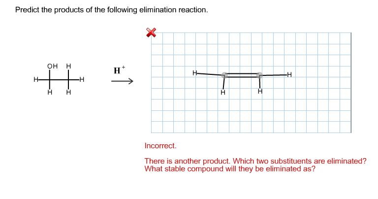 Solved Predict the products of the following elimination | Chegg.com