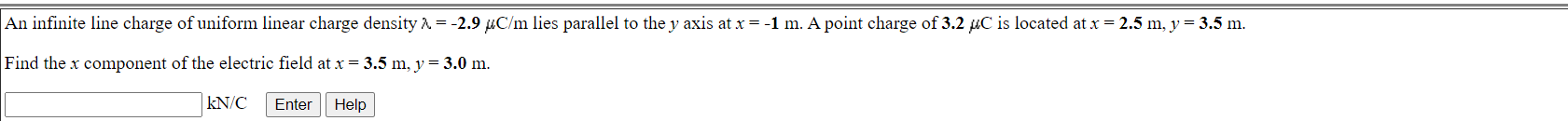 Solved An infinite line charge of uniform linear charge | Chegg.com
