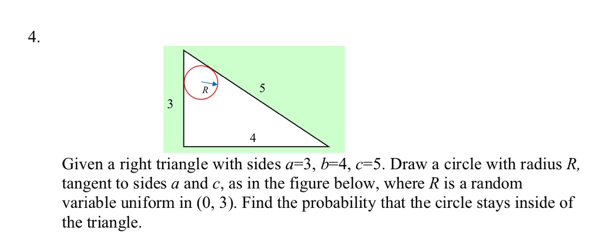 Solved Given a right triangle with sides a=3,b=4,c=5. ﻿Draw | Chegg.com