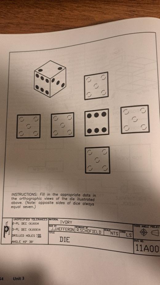 Solved FIRST-ANGLE PROJECTION The first-angle methot of | Chegg.com