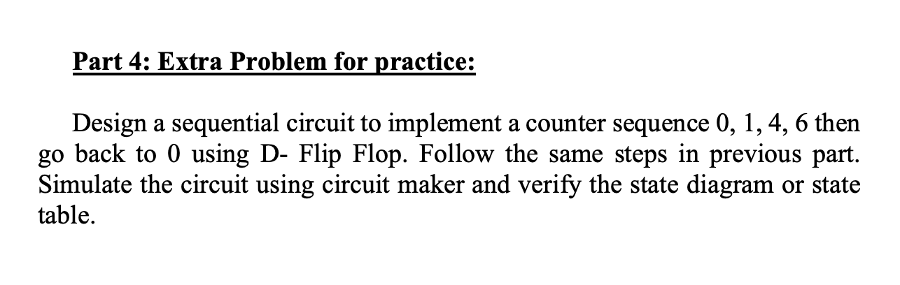 Solved Design a sequential circuit to implement a counter | Chegg.com