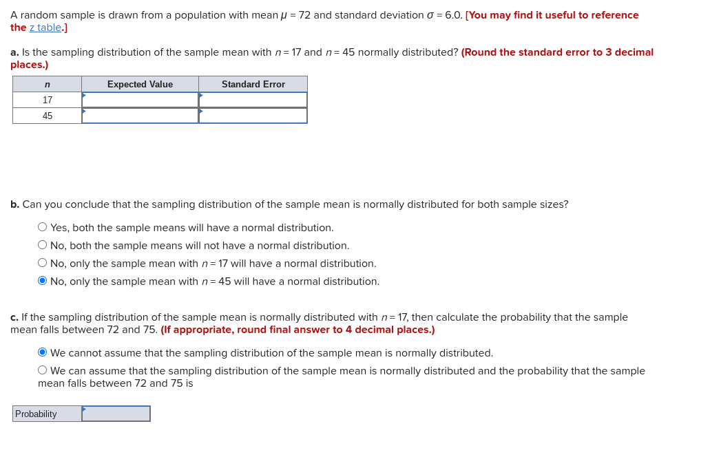 Solved A random sample is drawn from a population with mean | Chegg.com