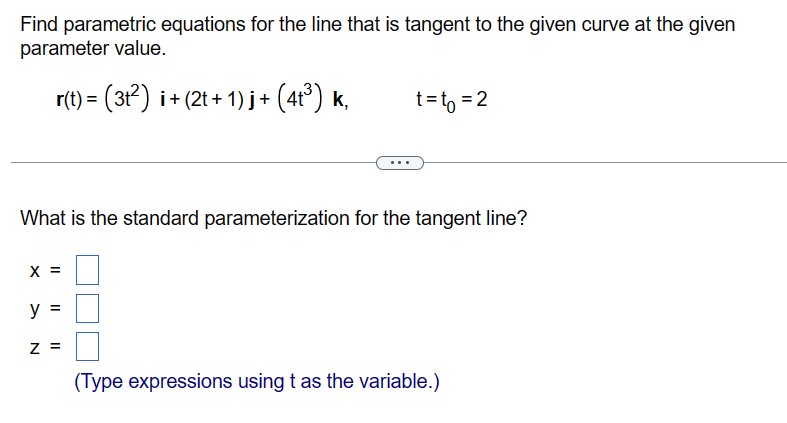 Find parametric equations for the line that is | Chegg.com