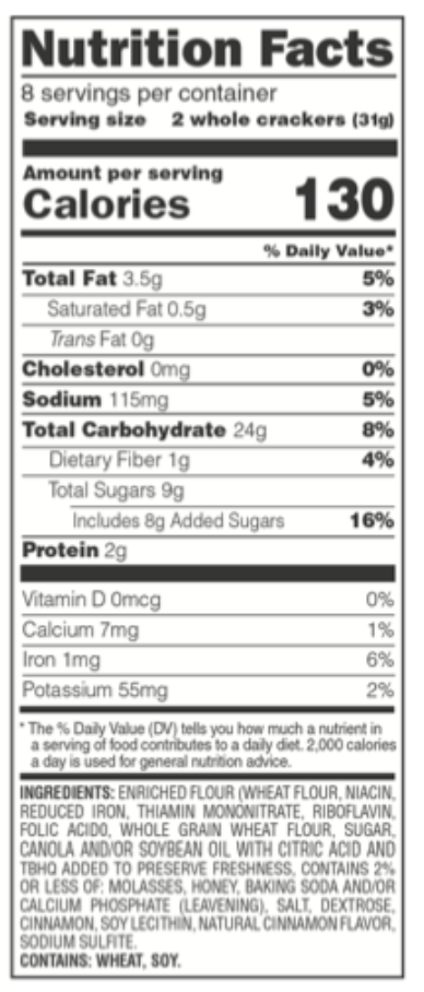 Solved Approximately how many Graham Crackers would exceed a | Chegg.com