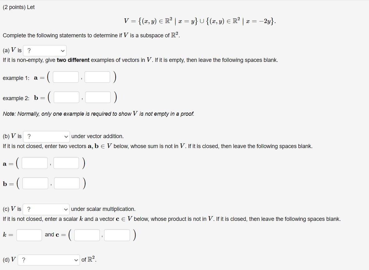 Solved (2 points) A square matrix A is idempotent if A2 = A. | Chegg.com