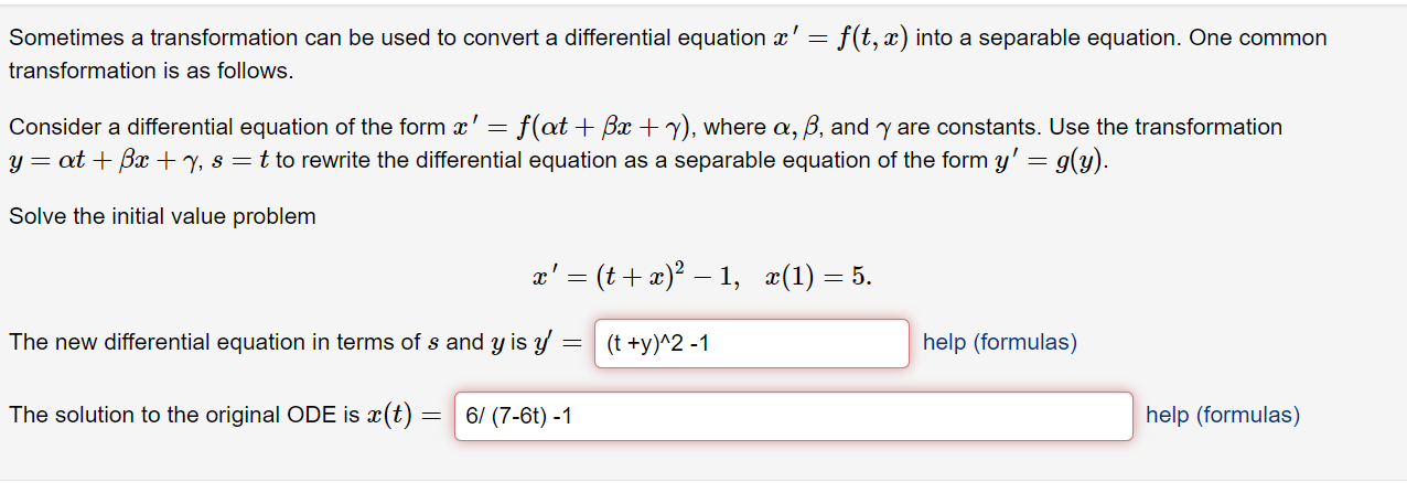 Solved Sometimes a transformation can be used to convert a | Chegg.com
