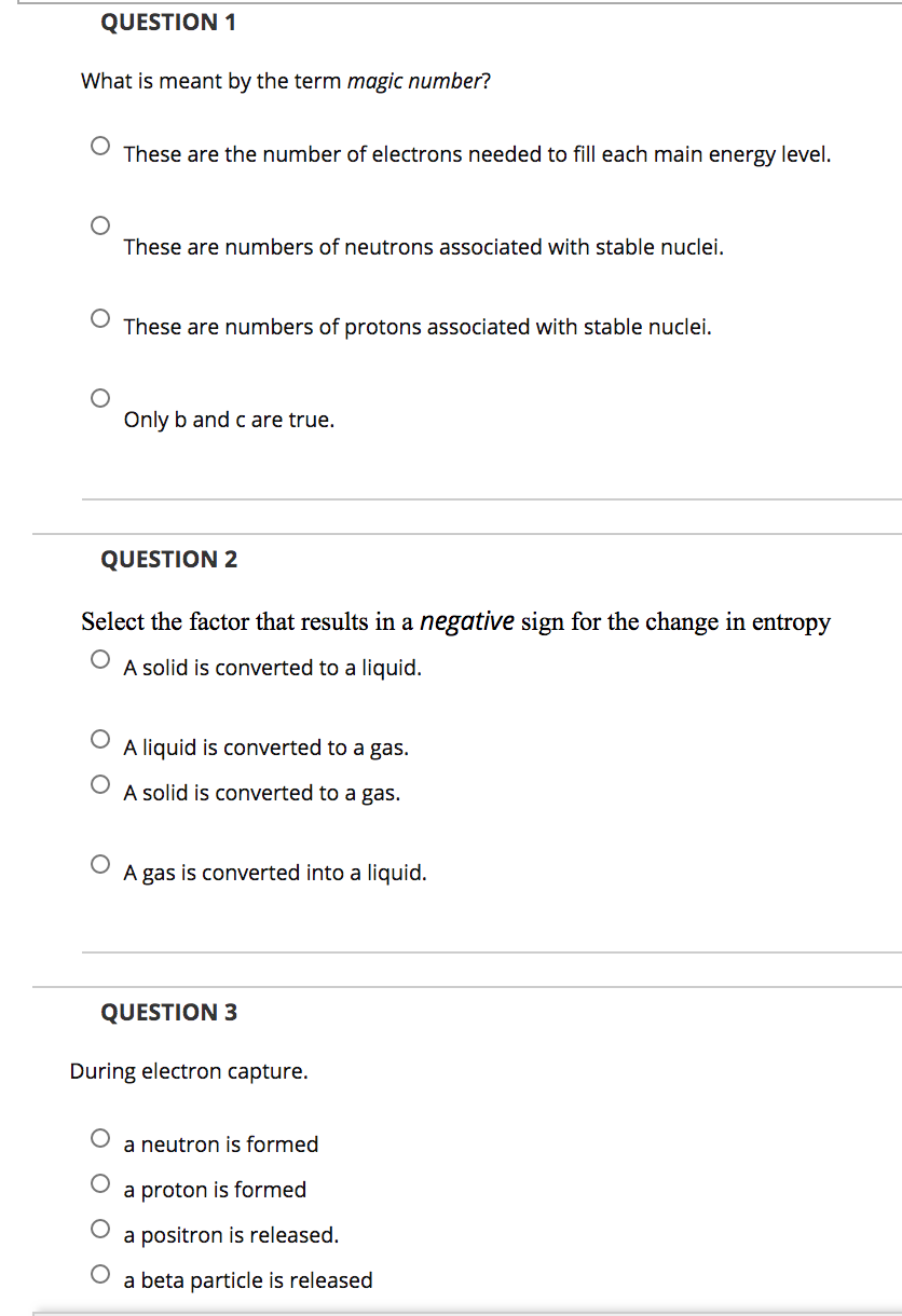 Solved QUESTION 1 What is meant by the term magic number? | Chegg.com