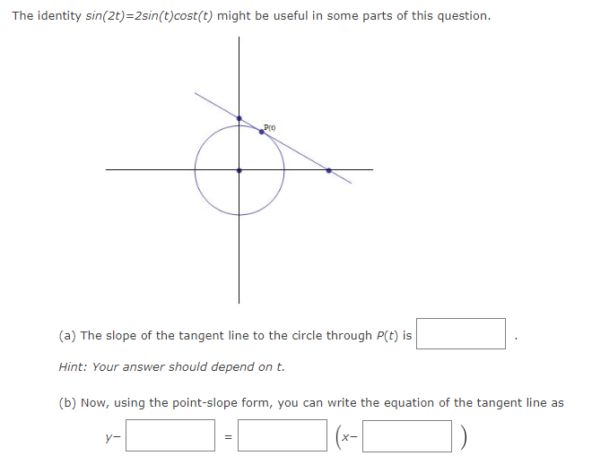 Solved An object is moving around the unit circle so its x | Chegg.com