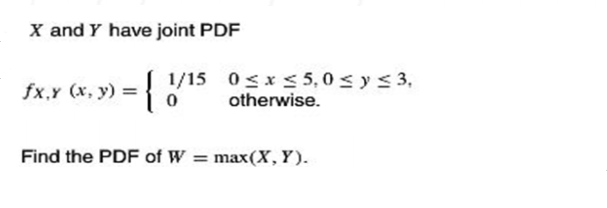 Solved x ﻿and Y ﻿have joint | Chegg.com