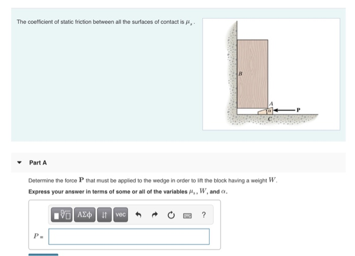 Solved The coefficient of static friction between all the | Chegg.com