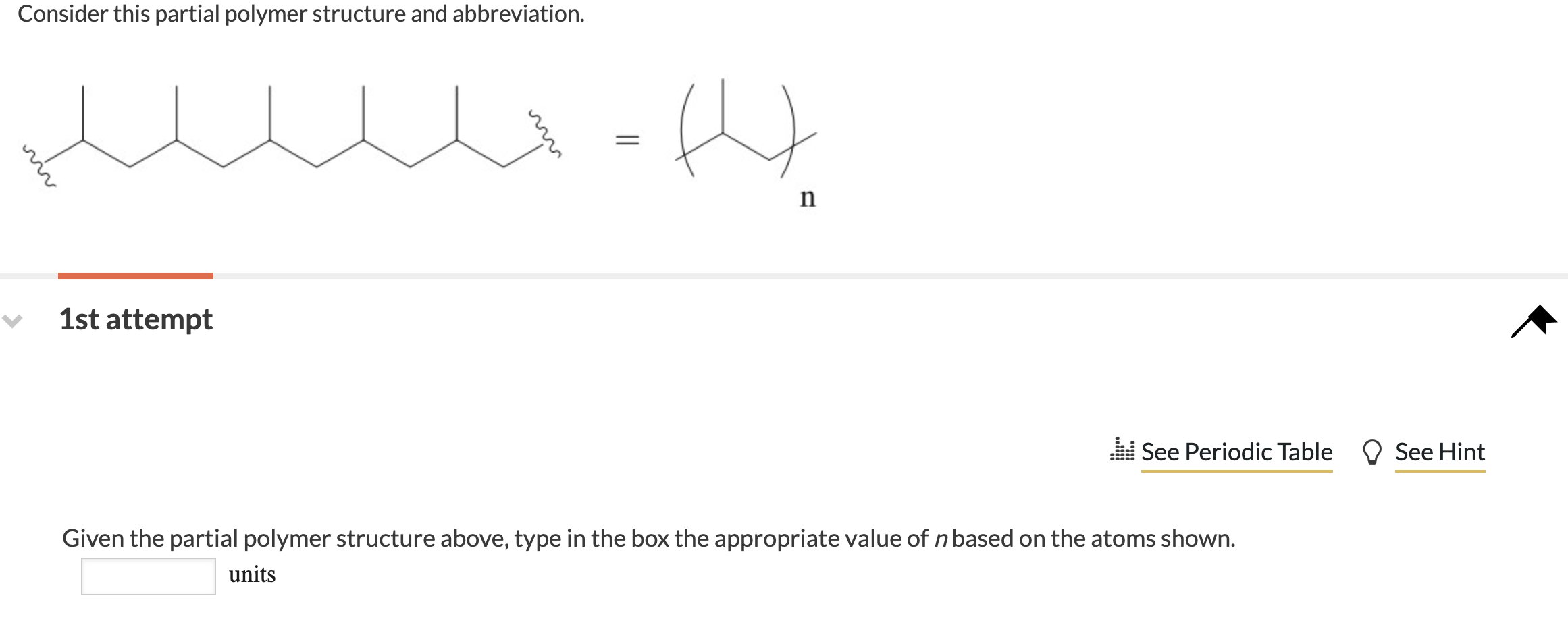 Solved Consider this partial polymer structure and | Chegg.com