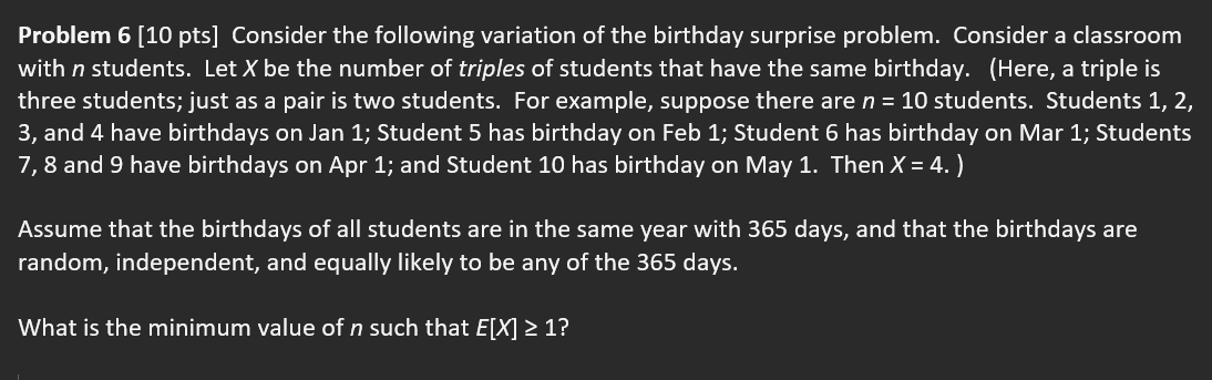 Solved Problem 6 [10 pts] Consider the following variation | Chegg.com