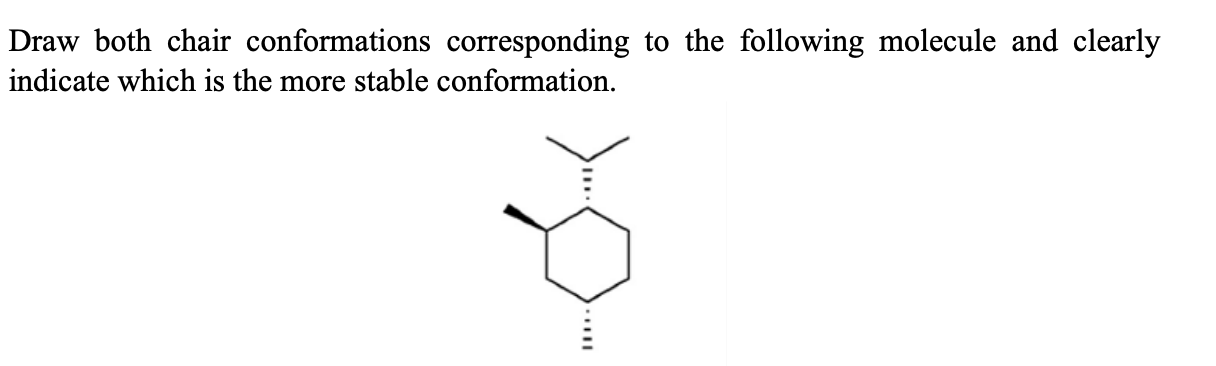 Solved Draw both chair conformations corresponding to the | Chegg.com