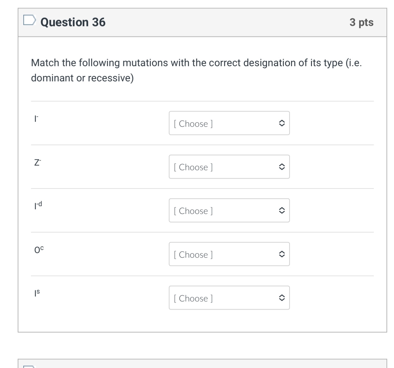 Solved Match The Following Mutations With The Correct