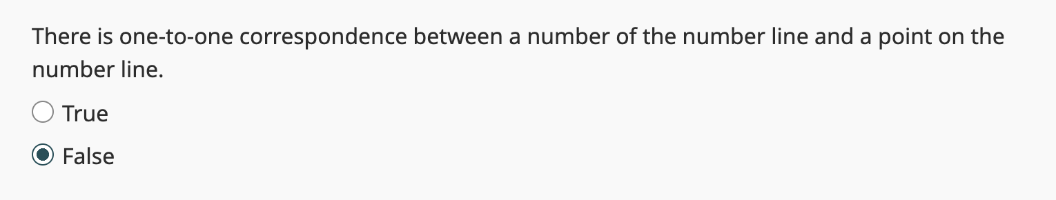 Solved There is one-to-one correspondence between a number | Chegg.com