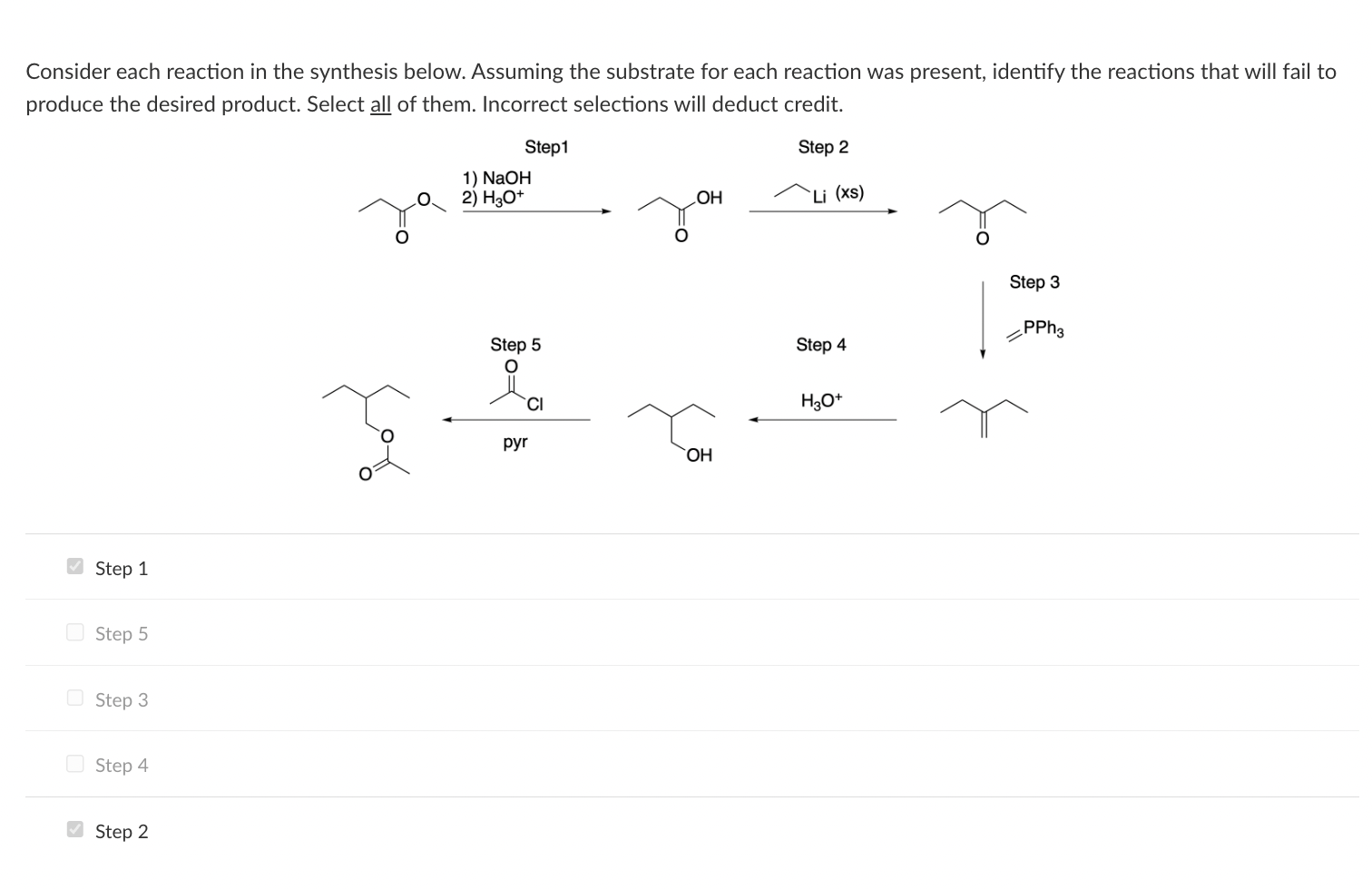 Solved Consider each reaction in the synthesis below. | Chegg.com