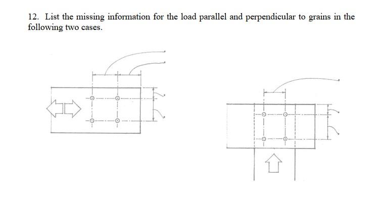 12. List the missing information for the load | Chegg.com