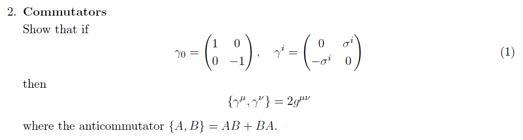 Solved 2. Commutators Show that if *-=(: -4). +=(6) 7 = (1) | Chegg.com