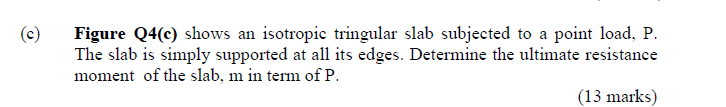 Solved (c) Figure Q4() shows an isotropic tringular slab | Chegg.com